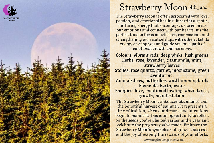 🌕 Exciting News! The Strawberry Moon is Coming! 🍓🌕 – Magic Touch Gothic NI